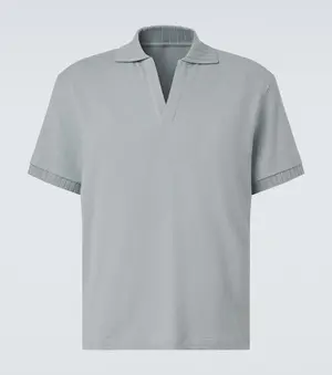 STOFFA Stòffa Cotton Polo Shirt - Blue