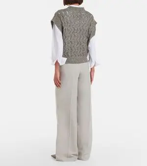 Brunello Cucinelli Monili Wide-leg Pants