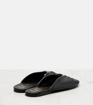 Loewe Pebble Leather Slides