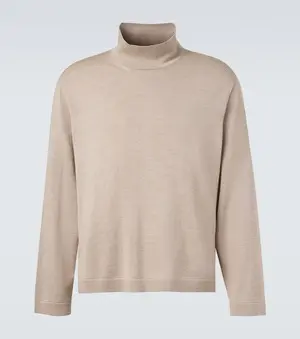 STOFFA Wool And Silk Turtleneck Sweater
