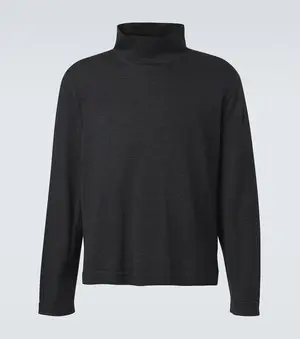 STOFFA Wool And Silk Turtleneck Sweater