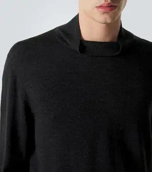 STOFFA Wool And Silk Turtleneck Sweater
