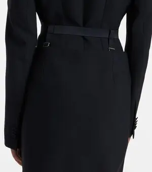 MUGLER Cutout Pencil Skirt - Black
