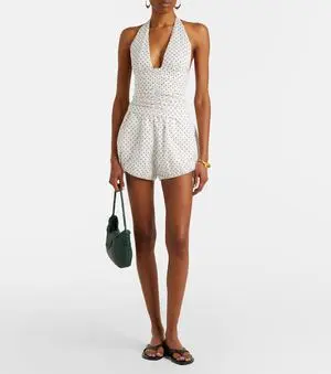 Posse Edie Polka-dot Halter Top