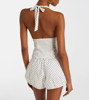Posse Edie Polka-dot Halter Top