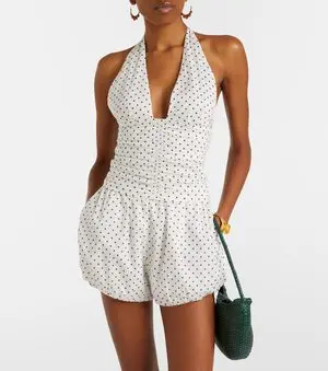 Posse Edie Polka-dot Halter Top