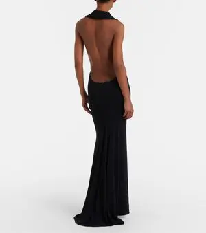 TOM FORD Asymmetric Jersey Gown