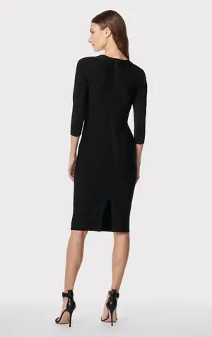 Herve Leger Square Neck Bandage Midi Dress