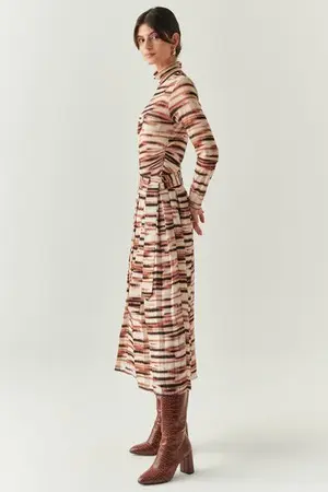EXQUISE Elina Mesh Midi Skirt