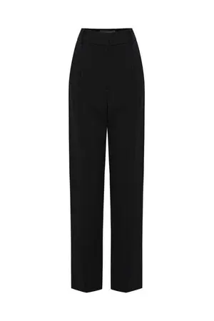 EXQUISE Wide Leg Trousers - Black