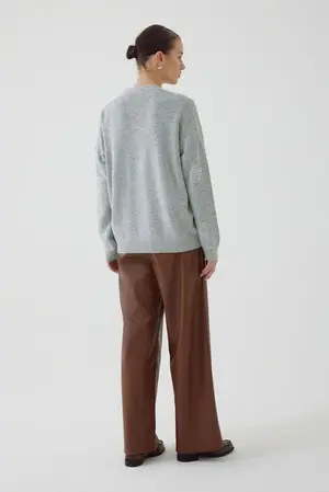 EXQUISE Asher Sequin Printed Cashmere Blend Cardigan