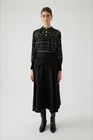 EXQUISE Amadea Pleated Skirt