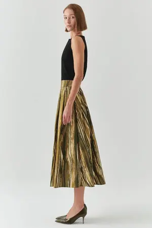 EXQUISE Sloan Striped Skirt