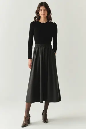 EXQUISE Lauryn Midi Skirt