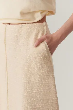 EXQUISE Ruth Midi Flared Skirt