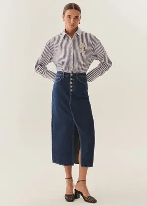 EXQUISE Malia Denim Skirt