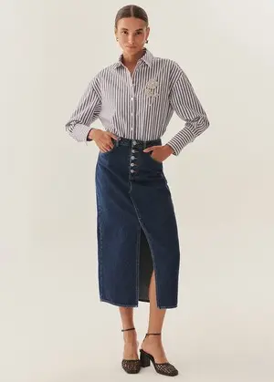 EXQUISE Malia Denim Skirt
