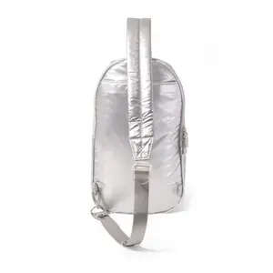 BAGGALLINI Swift Sling Bag - Silver Metallic