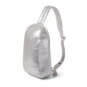 BAGGALLINI Swift Sling Bag - Silver Metallic