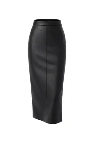 EXQUISE Alok Leather Skirt