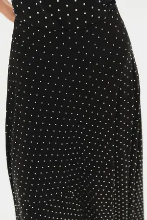 EXQUISE Stone Print Knit Midi Skirt