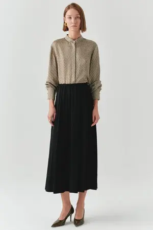 EXQUISE Sheer Viscose Maxi Skirt