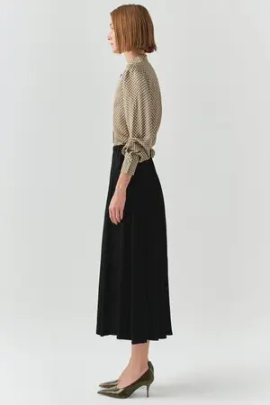 EXQUISE Sheer Viscose Maxi Skirt