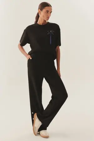 EXQUISE Vivienne Chic Comfort Knit Trousers