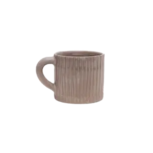 UNE VIE NOMADE Earth Lines Mug - Brown
