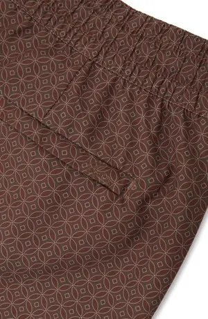 REISS Printed Swim Trunks With Elasticated Waist