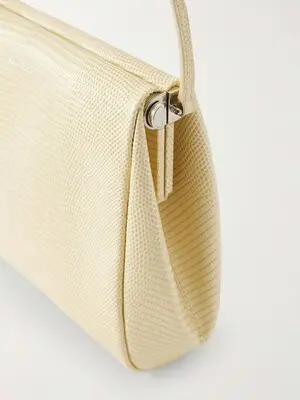 Calvin Klein Tina Snake-effect Leather Clutch Bag