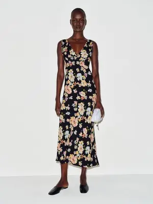 REFORMATION Anna-claire Midi Dress - Multi