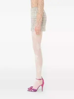 Valentino Garavani Square Tweed Mini Skirt