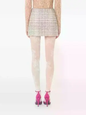 Valentino Garavani Square Tweed Mini Skirt