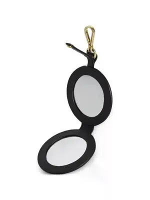 Maison Kitsuné Circular Leather Keyring With Mirror