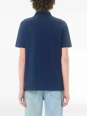 Valentino Garavani Polo Shirt In Cotton Piqué With Vgold