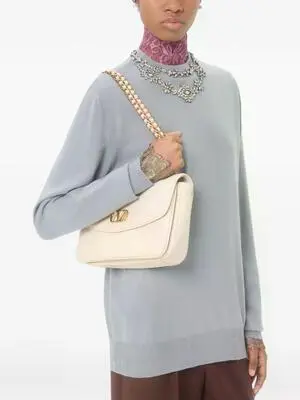 Valentino Garavani Embroidered Wool Sweater - Grey