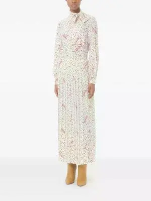 Valentino Garavani Plus De Pois Crepe De Chine Bubble Shirt - Neutrals
