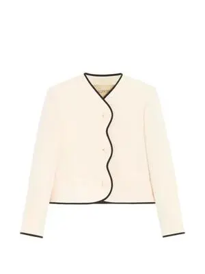 Valentino Garavani Crepe Couture Jacket - Neutrals
