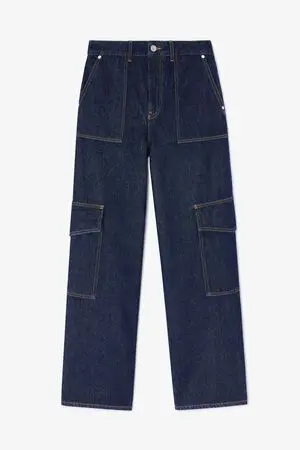 GANNI Angi High-rise Cargo Jeans