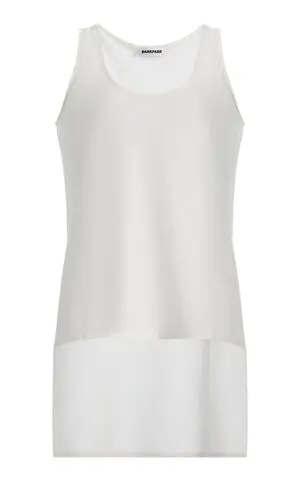 DARKPARK Ivy Cotton Jersey Tank Top - White