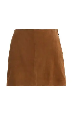 ARMA Suede Mini Skirt - Brown