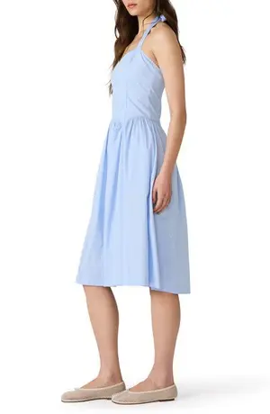 Steve Madden Leigh Anne Halterneck Striped Dress - Stripe Multi