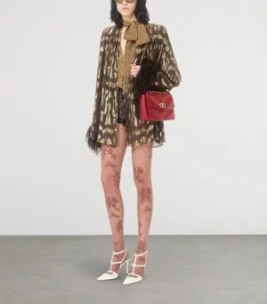 Valentino Garavani Lambskin Chevron Djuna Shoulder Bag
