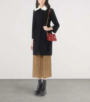 Valentino Garavani Small Lambskin Panthea Shoulder Bag
