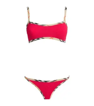 BURBERRY X HUNZA G Hunza G X Burberry Tyler Bikini - Red