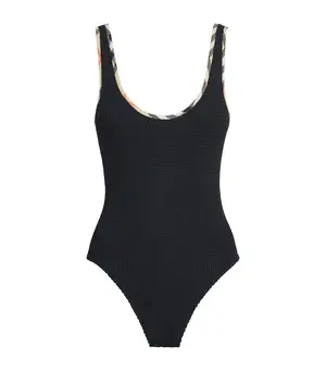 BURBERRY X HUNZA G Hunza G X Burberry Faye Swimsuit - Black