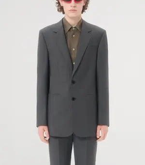 Valentino Garavani Mohair-wool Single-breasted Blazer