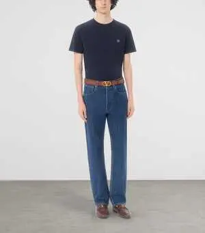 Valentino Garavani Cotton Vlogo T-shirt - Blue