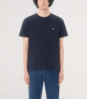 Valentino Garavani Cotton Vlogo T-shirt - Blue